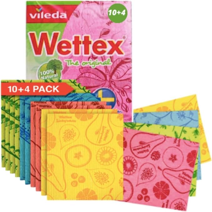 Amazon.com: Wettex The Original 14 Pack Swedish Dishcloth for Kitchen ...