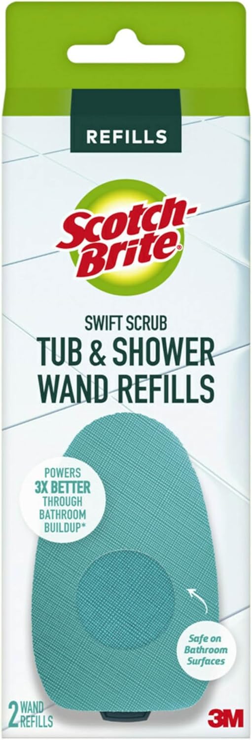 Amazon.com: Scotch-Brite Swift Scrub Tub & Shower Wand Refills, Ideal ...