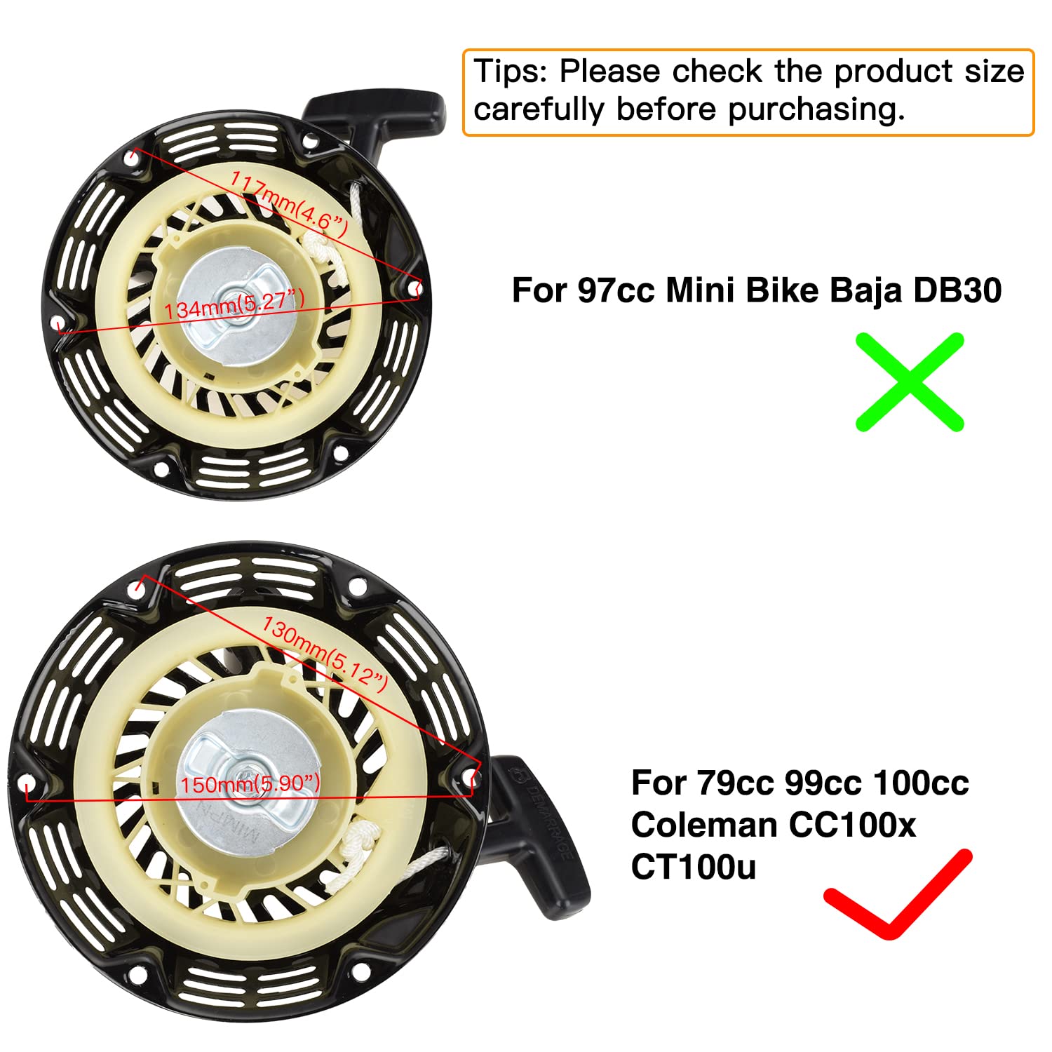 Snapklik.com : Pull Start Recoil Starter Assembly For Predator 79cc ...