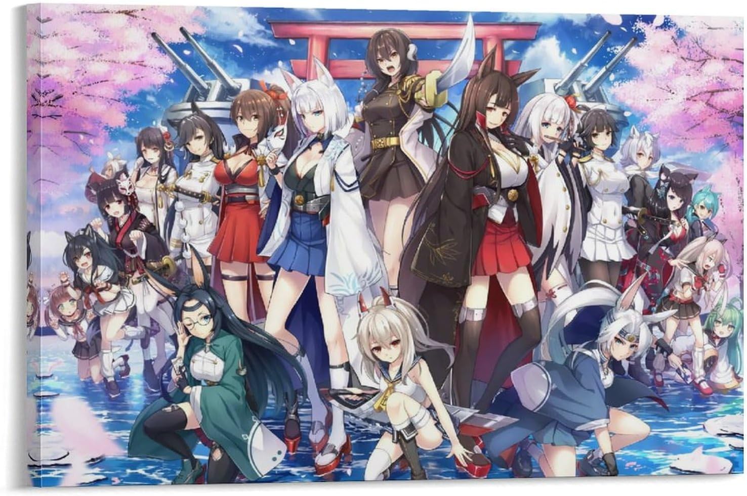 Amazon.com: Azur Lane Game Anime Posters Cartoon Boys Girls Aesthetic ...