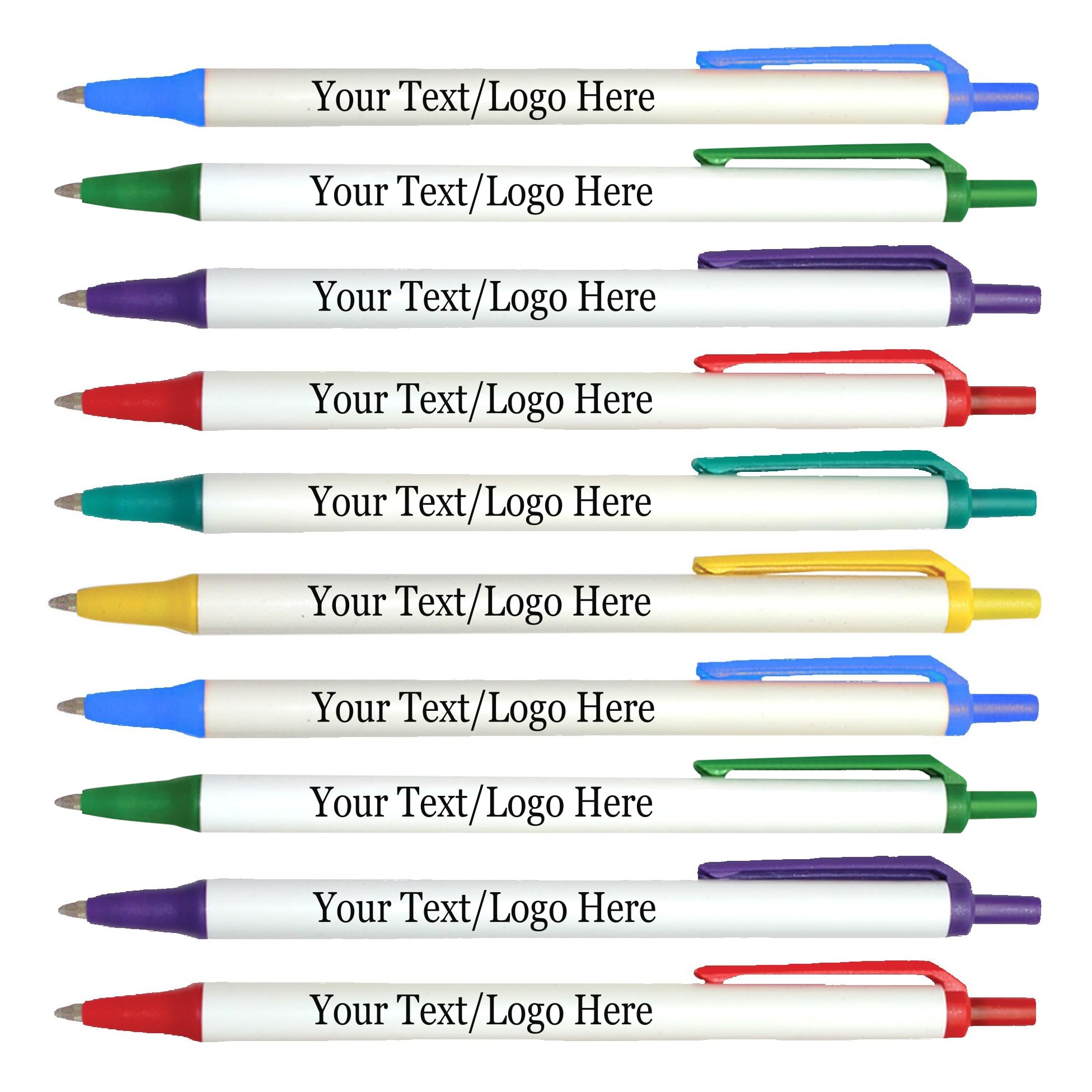 Amazon.com : Personalized Click Stick Pens With your Custom Logo or ...