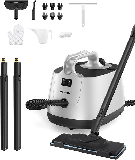 Amazon.com - Steam Cleaner, Aspiron Upgrade Steamer with 21 Accessories ...