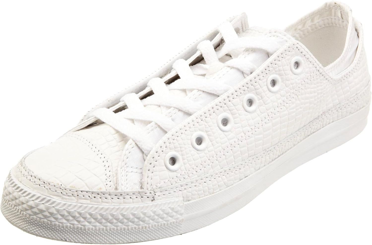 Converse Unisex-Adult CT Double Upper Leather Ox White Trainer 113323 3 ...