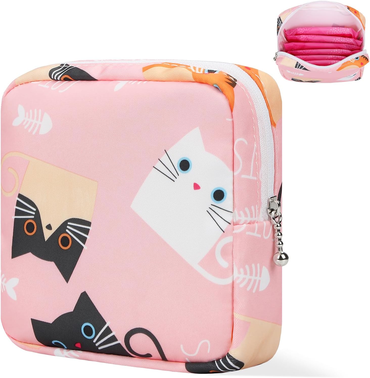 Amazon.com: Likesing Period Bag Pouch, Canvas Sanitary Napkin Storage ...