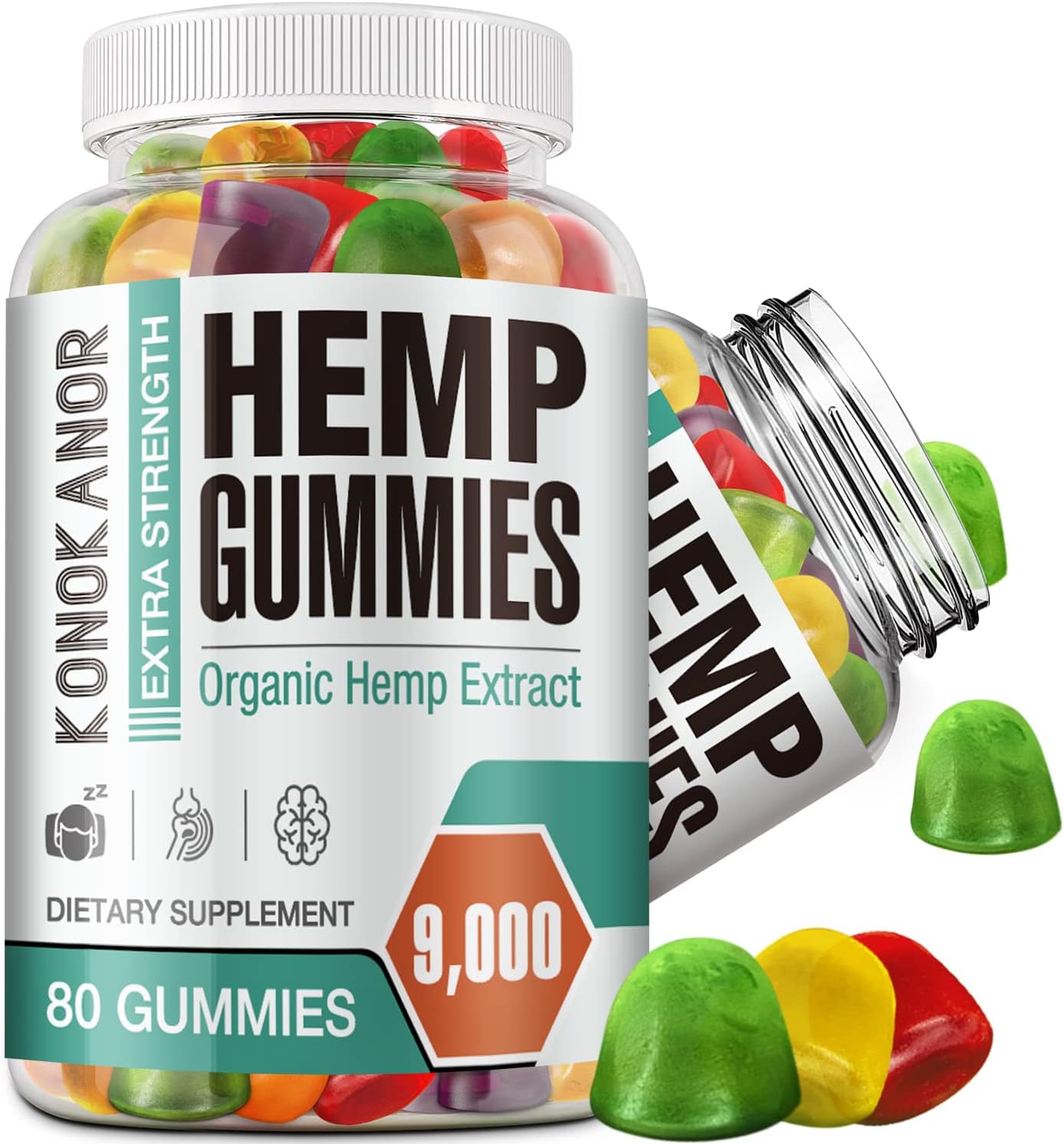 Amazon.com: Natural Hemp Gummies Non-GMO Made in USA : Health & Household