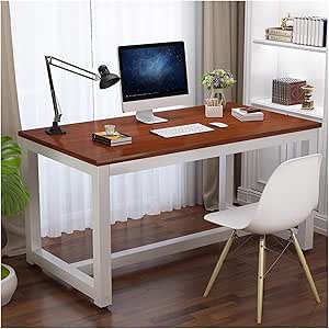 Amazon.co.jp: Computer Desk Hardened Steel PC Table Desktop Extension ...
