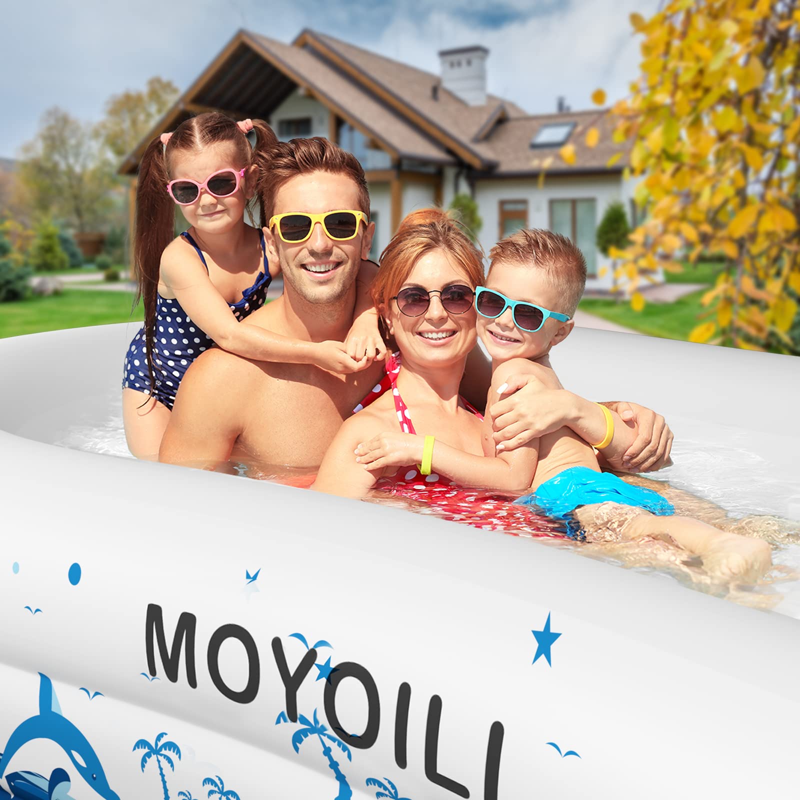 Minosoo Inflatable Pool, 130â€? x 72â€? x 22â€? Inflatable Pool for ...