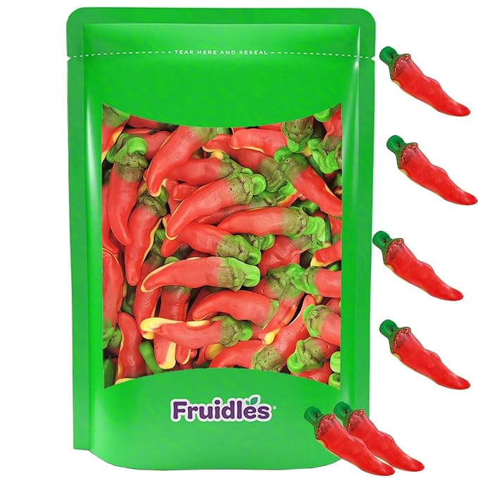 Amazon.com : Fruidles Chili Peppers Gummies, Soft Chewy Candy, Gluten ...