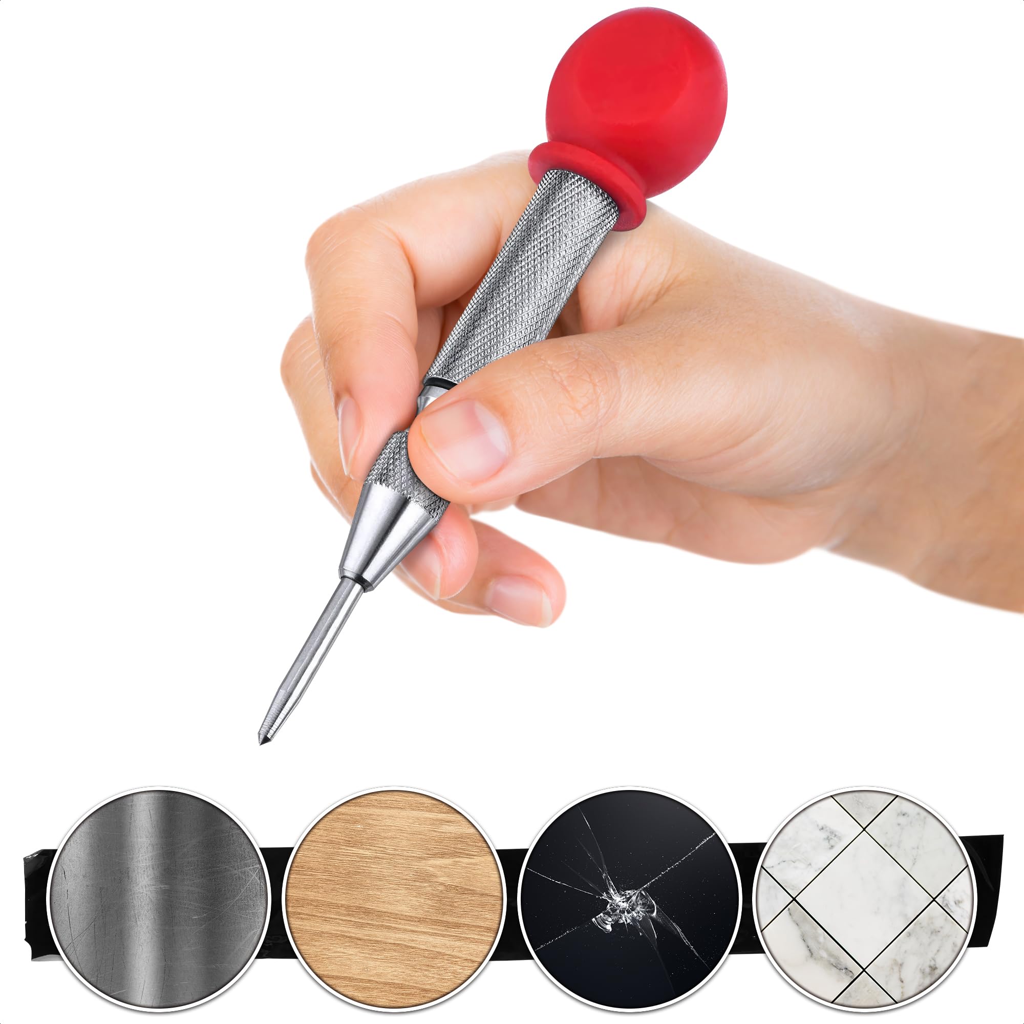 Snapklik.com : Automatic Center Punch For Metal - 5 Inch Spring Loaded ...