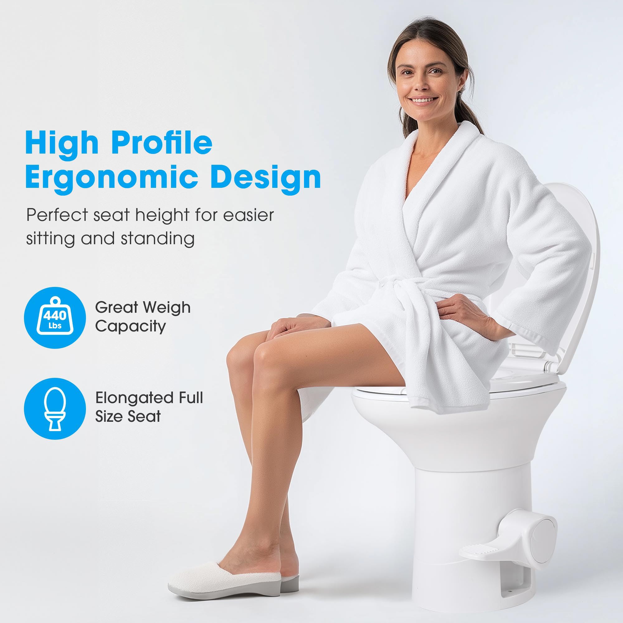 Snapklik.com : RV Toilet Porcelain Enamel & HDPE Gravity Flush Camper ...