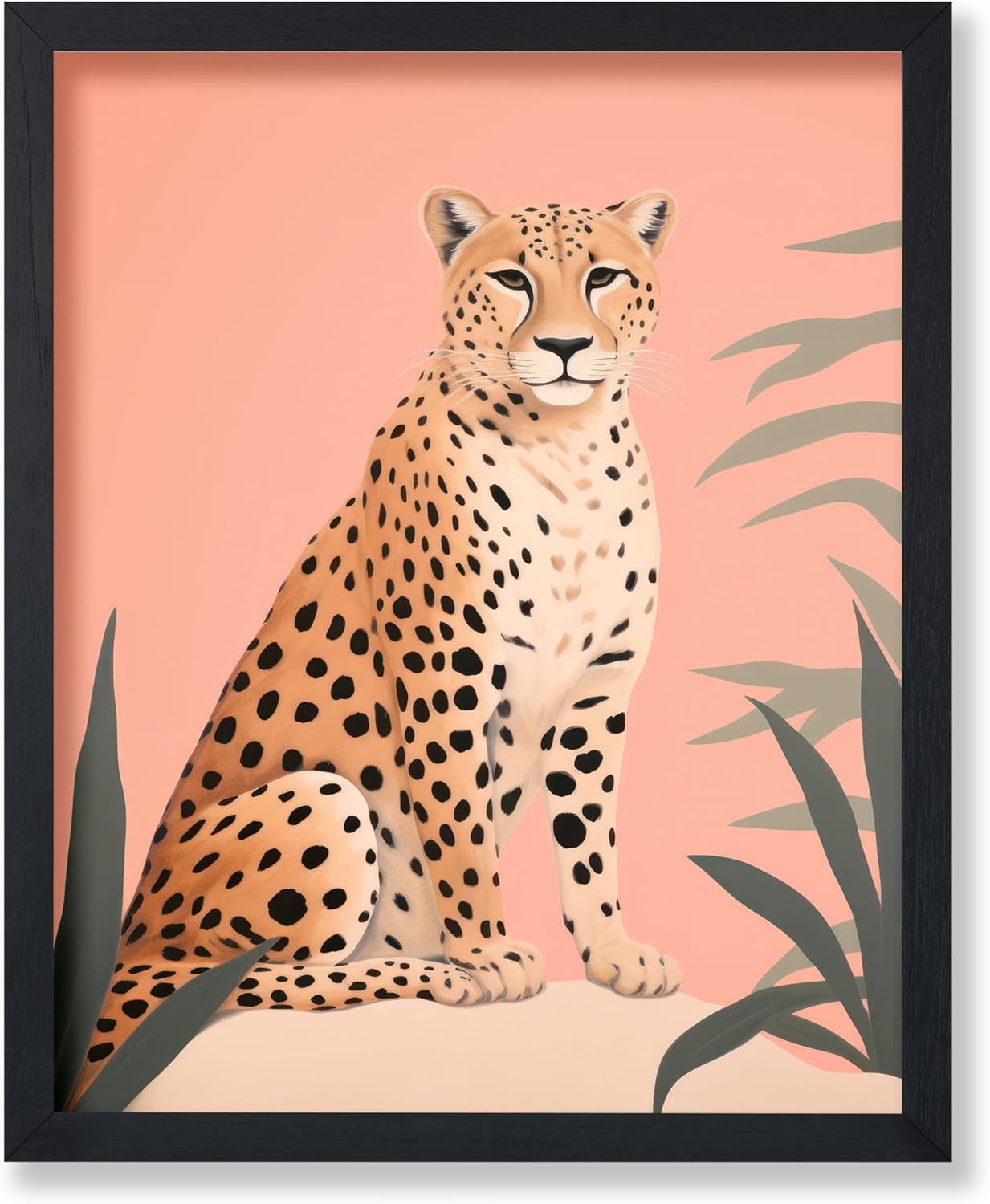 Amazon.com: Poster Master Cheetah Portrait Print - Retro Panther Poster ...