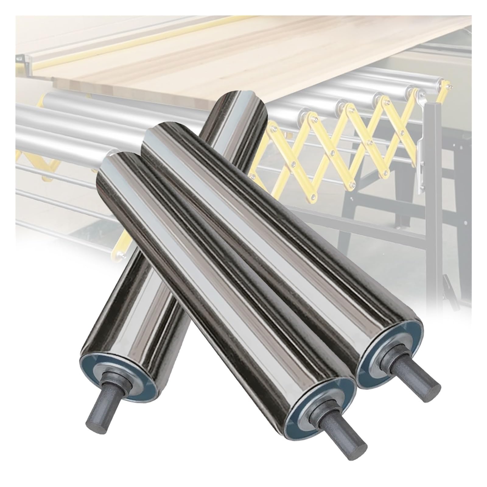 Micro Roller Stainless Steel Pack Of 3 Small Diameter Conveyor Rollers ...