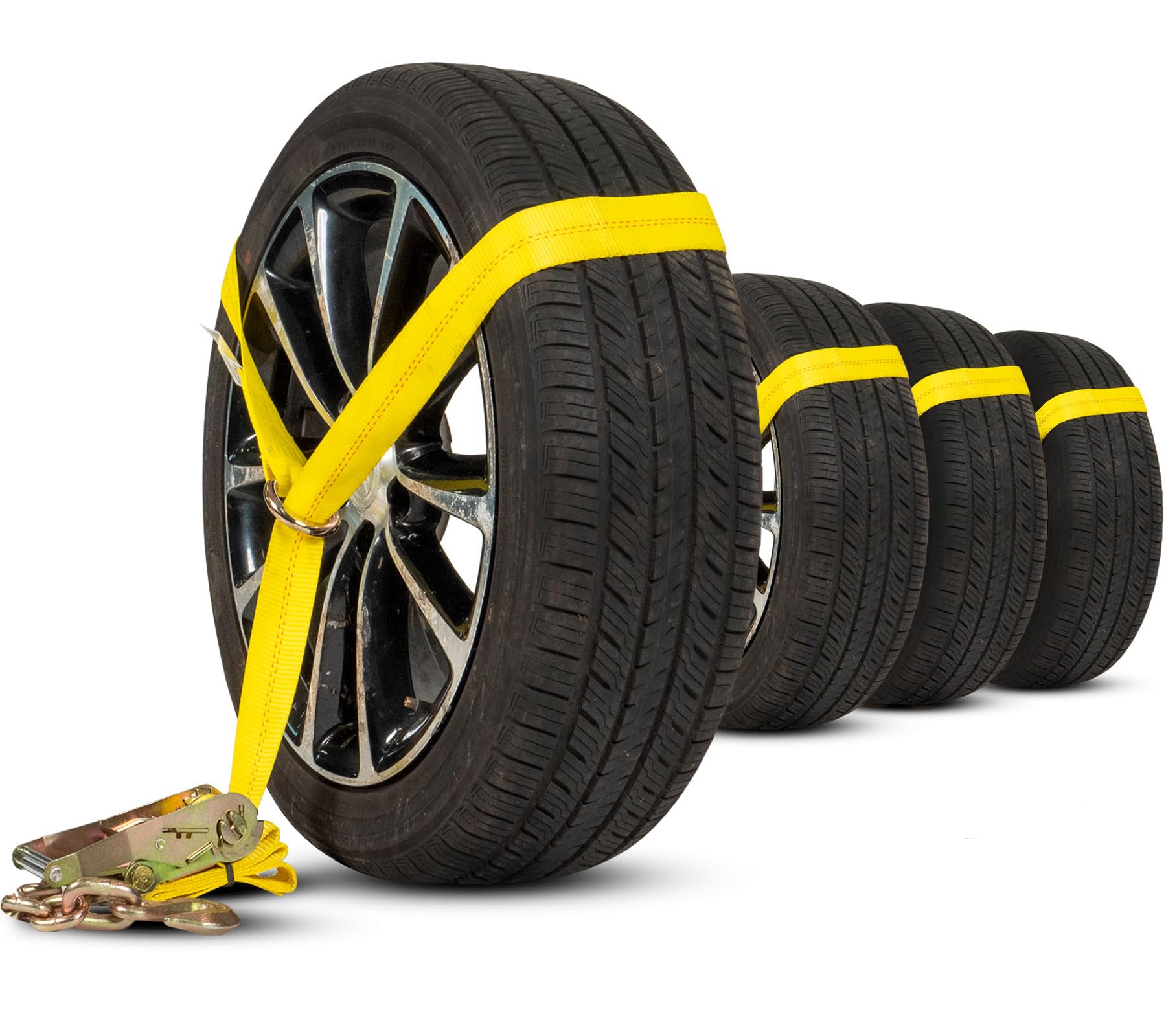 Amazon.com: US Cargo Control Side Mount Wheel Nets with Ratchet & Chain ...