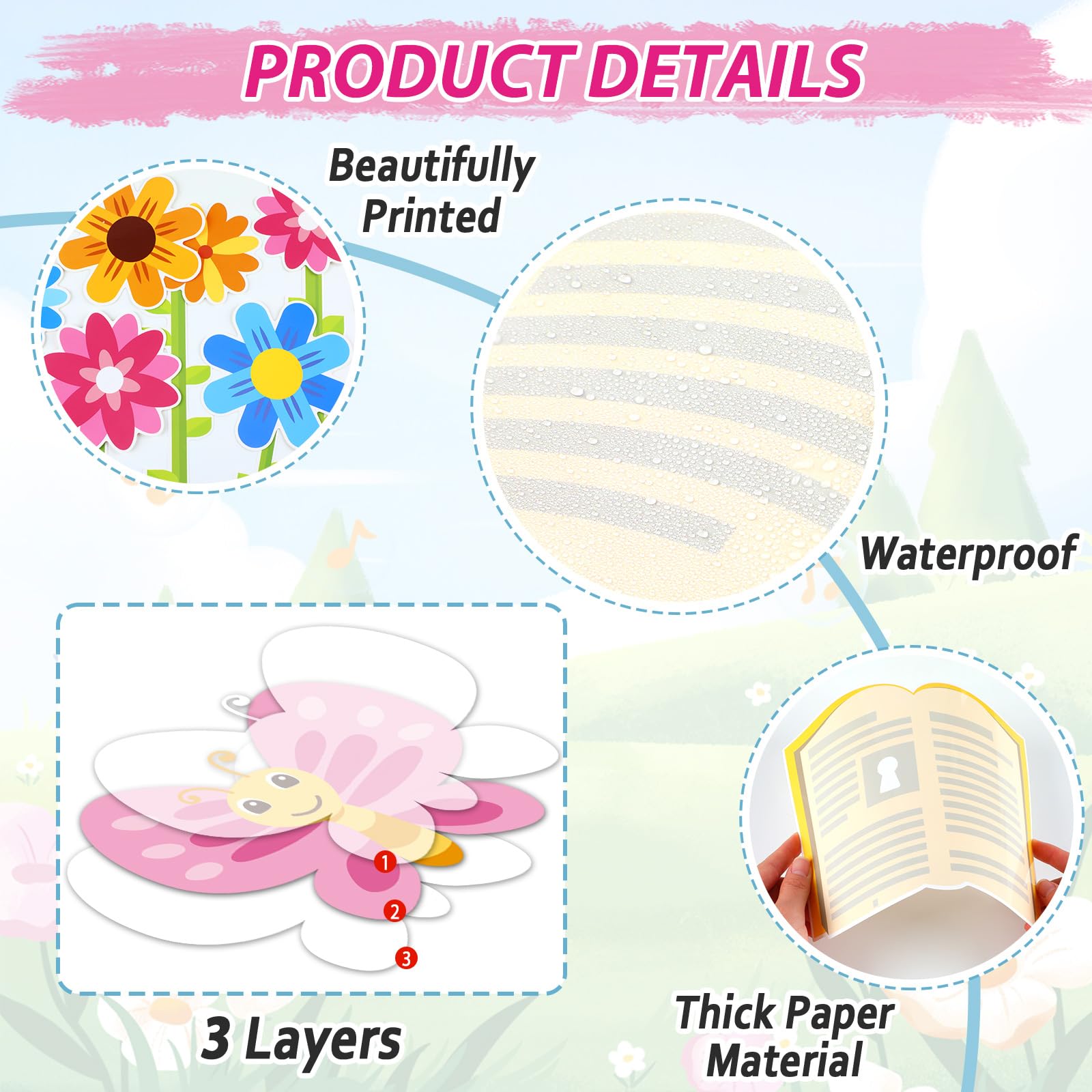 Snapklik.com : Gisgfim Spring Reading Bulletin Board Decorations Set ...