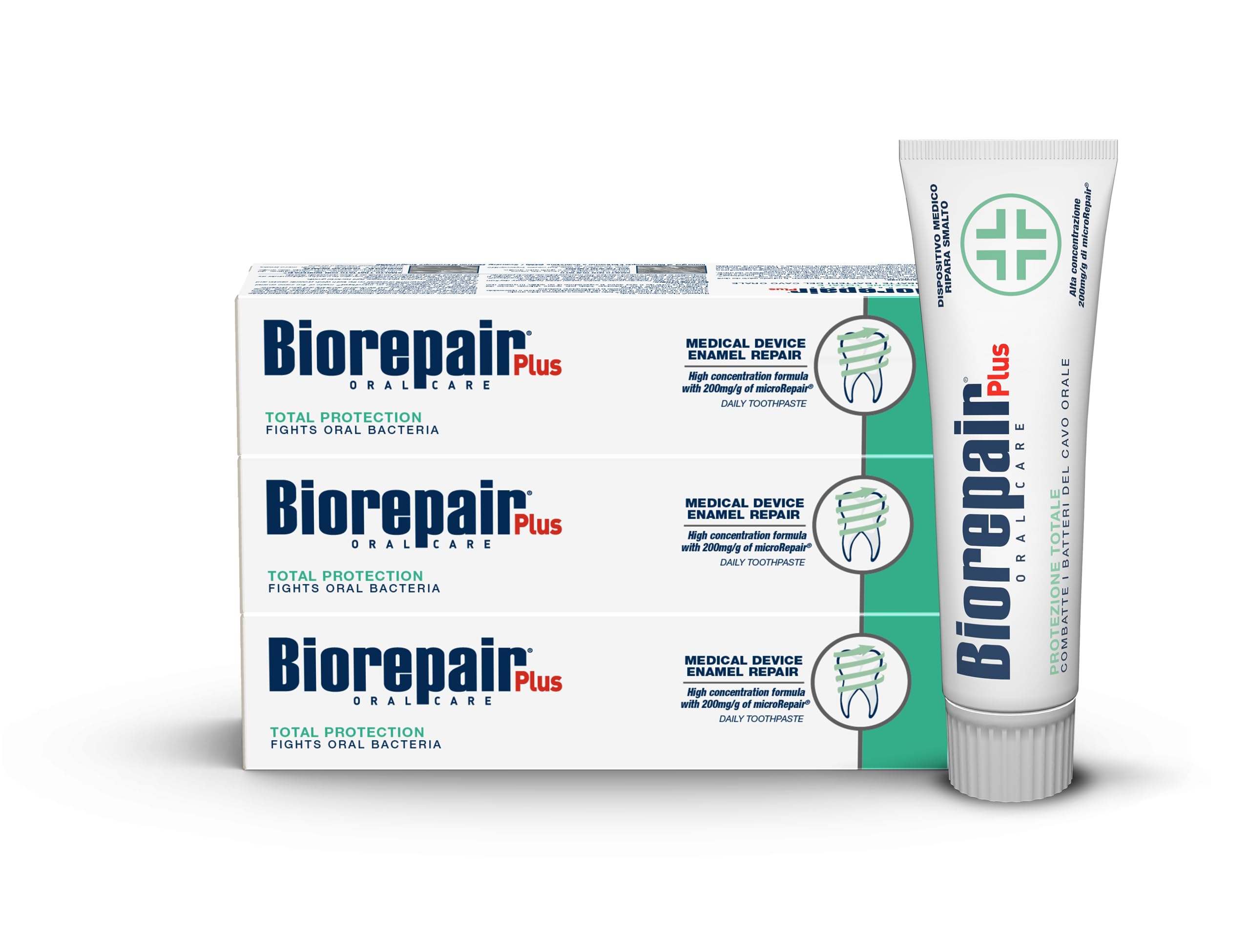 Buy BiorepairPlus Total Protection Toothpaste - 200mg/g microRepair ...
