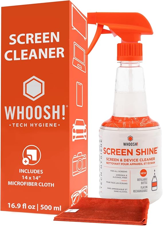 Amazon.com : WHOOSH! Screen Shine Pro 16.9 fl oz Refillable Screen ...