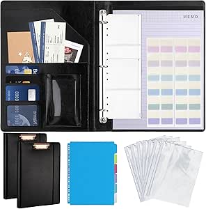 Amazon.com : Sayglossy 2 Pcs Clipboard Folio with Refillable Notepad ...
