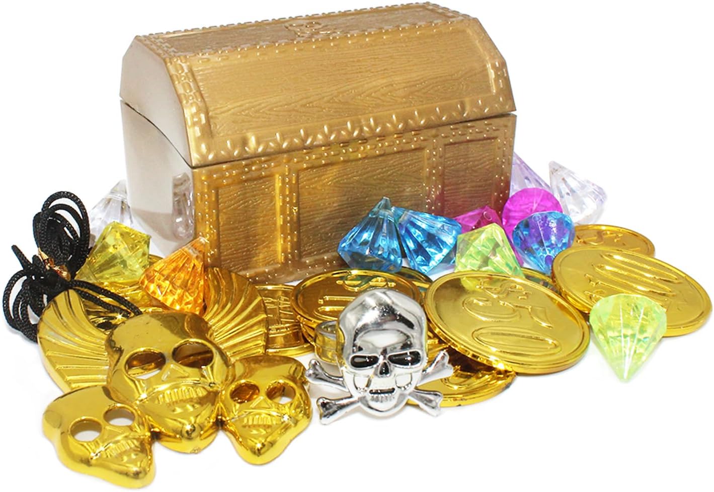 Amazon.com: Kids Toys Pirate Treasure Chest,Transparent Vintage ...