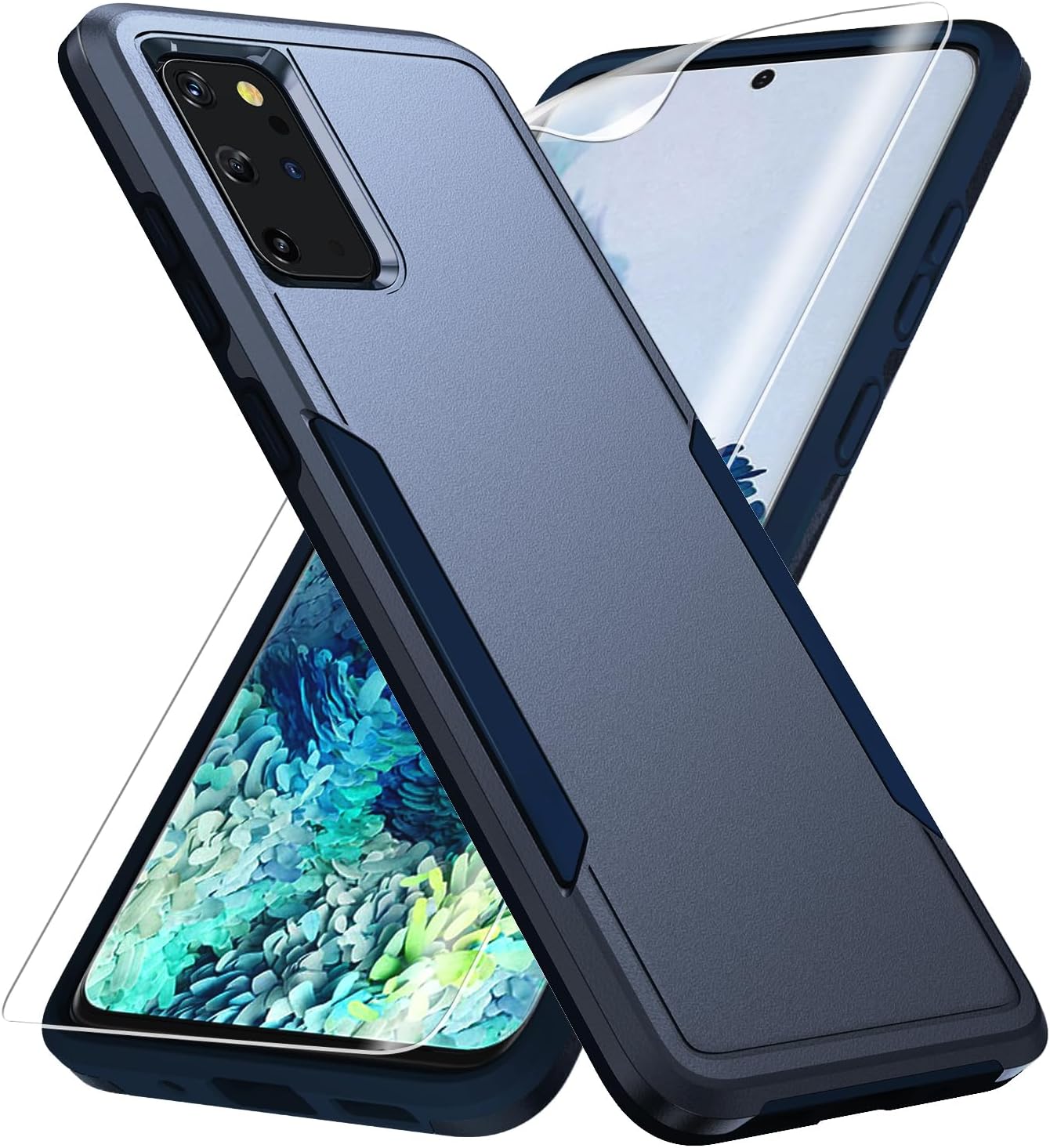 Amazon.com: for Galaxy S20 Plus Case, with HD Screen Protector ...