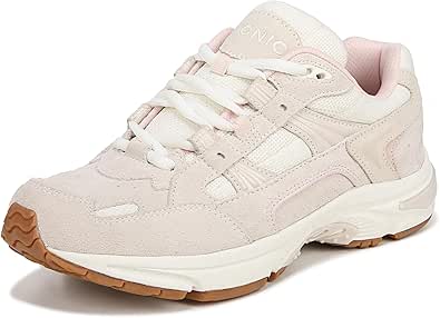 Amazon.com | Vionic Walker Women's Plantar Fasciitis Shoe - Suede Cream ...