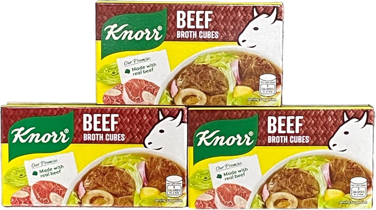 Amazon.co.jp: knorr beef broth cubes 60g, 3bags with original sticker ...