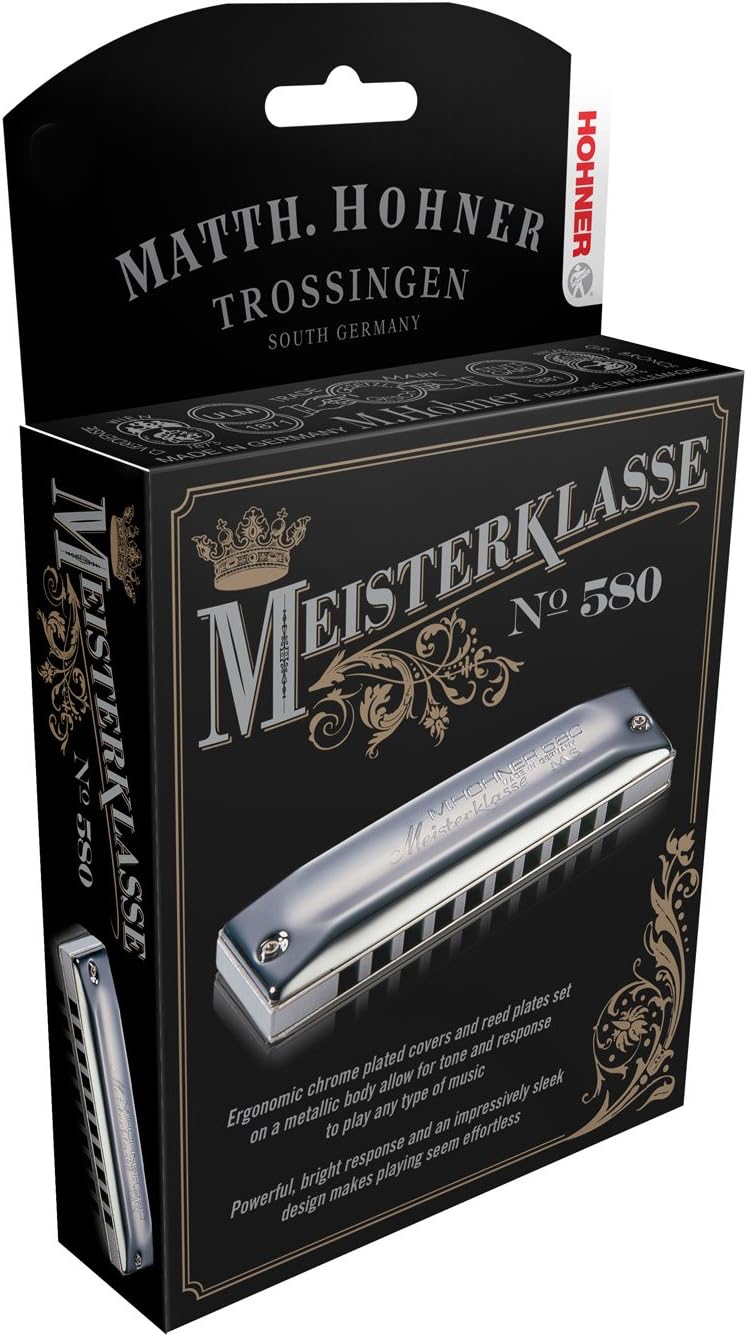 Amazon.com: Hohner 580BX-D Meisterklasse Harmonica, Key of D : Musical ...