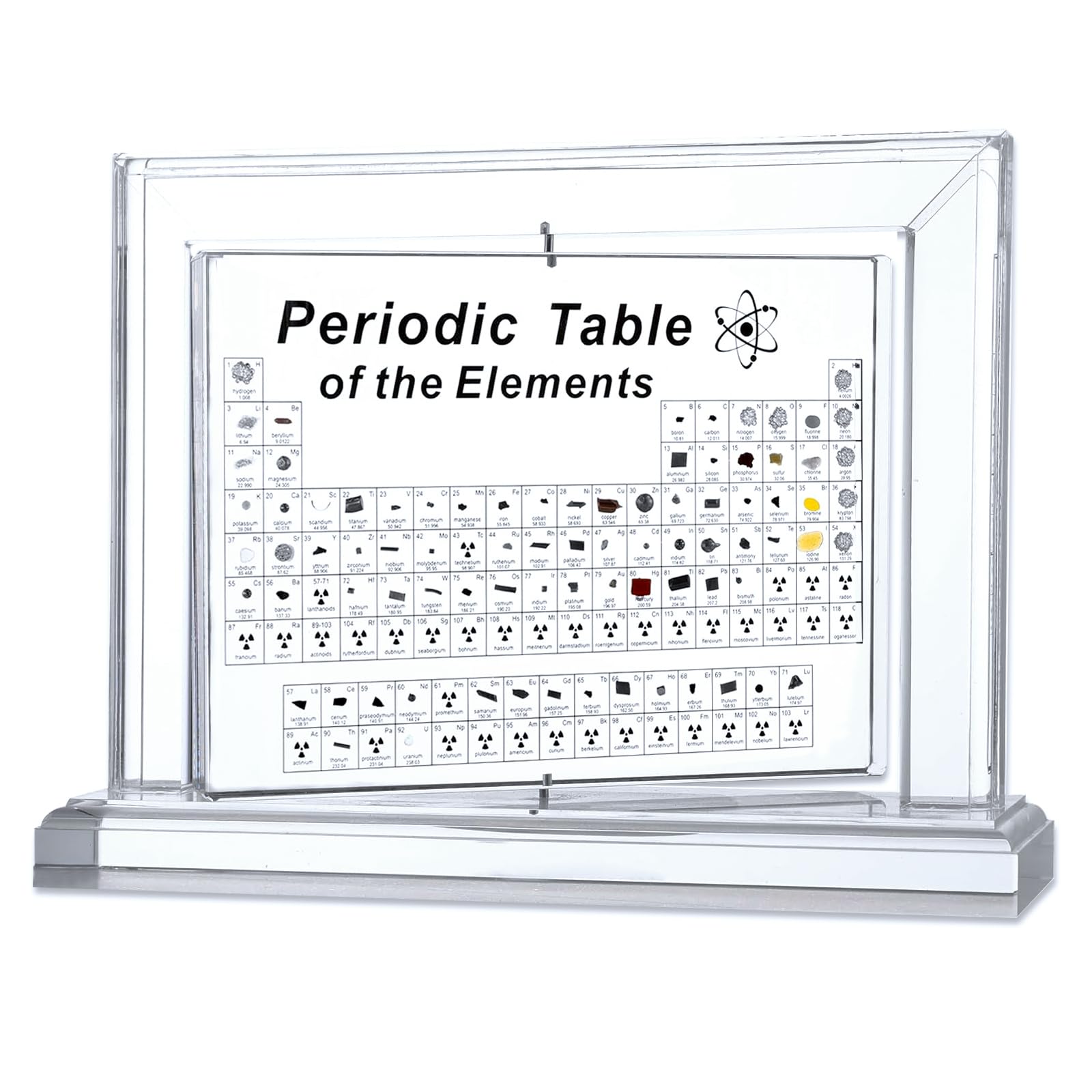 Xanadued Periodic Table with Real Elements Inside, Acrylic Periodic ...