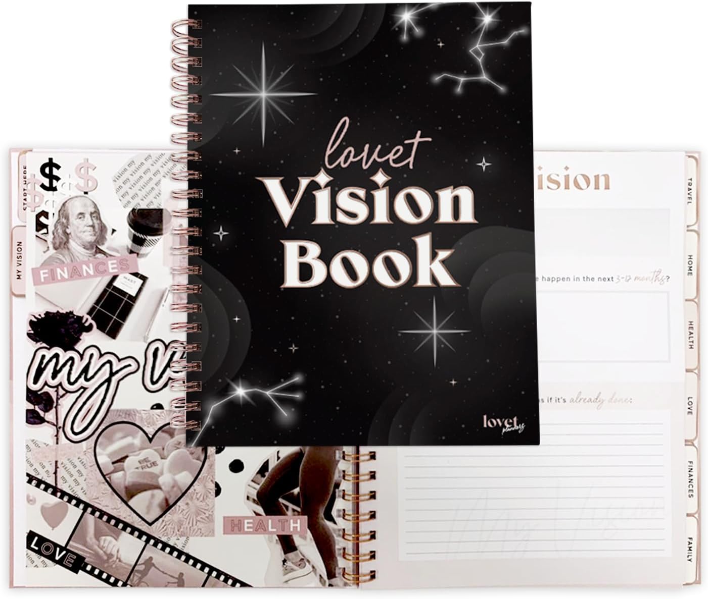 Amazon.com : Vision Board Book LUXE - Journal with Integrated Vision ...