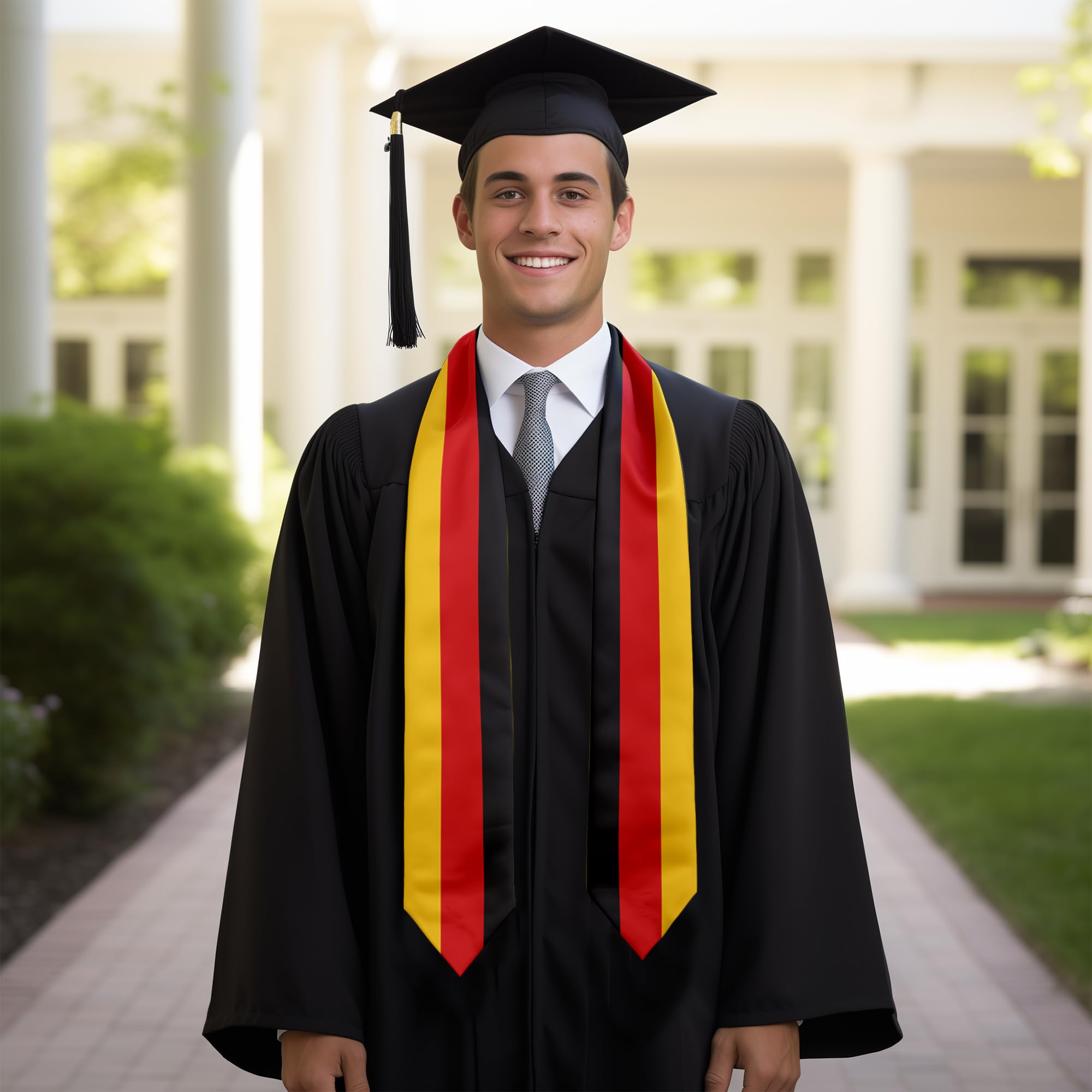 Snapklik.com : Germany Flag Graduation Stole German Flag Graduation ...