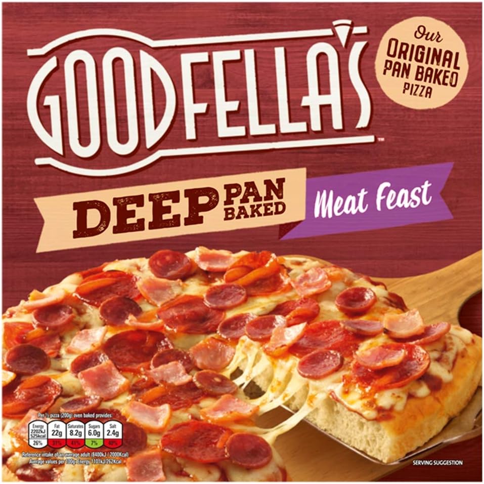 Goodfella's Deep Pan Baked Meat Feast Pizza, 415g (Frozen) : Amazon.co ...