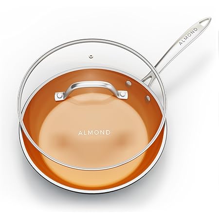 Amazon.com: IKO Copper Ceramic Nonstick Frying Pan, Dishwasher Safe ...