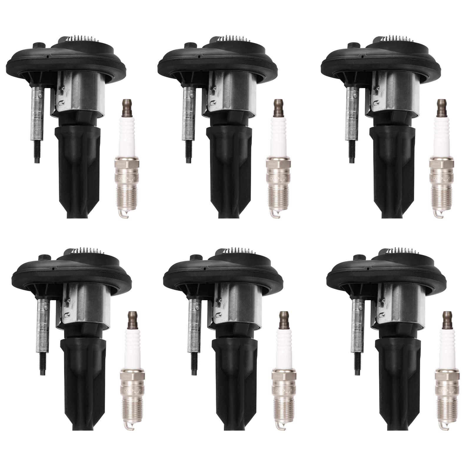 Amazon.com: Set of 6 Ignition Coil Pack and Spark Plugs Fits for 2002 ...