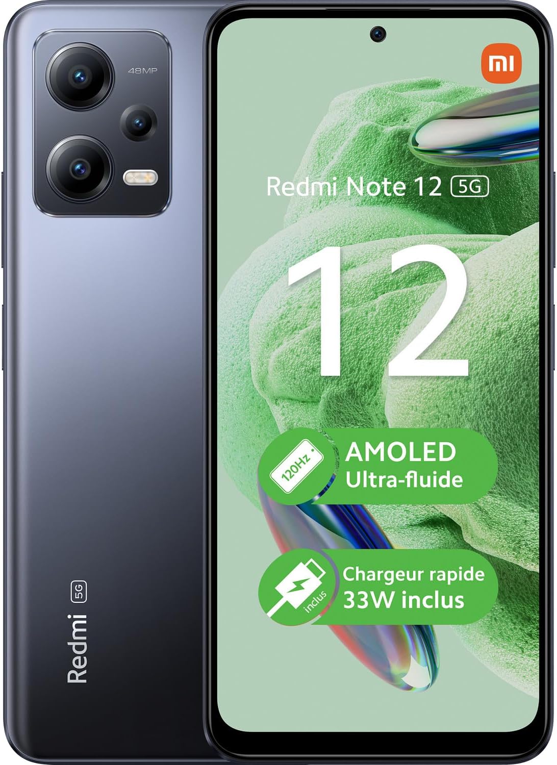 Amazon.com: Xiaomi Redmi Note 12 5G (128GB + 4GB) Factory Unlocked 6.67 ...