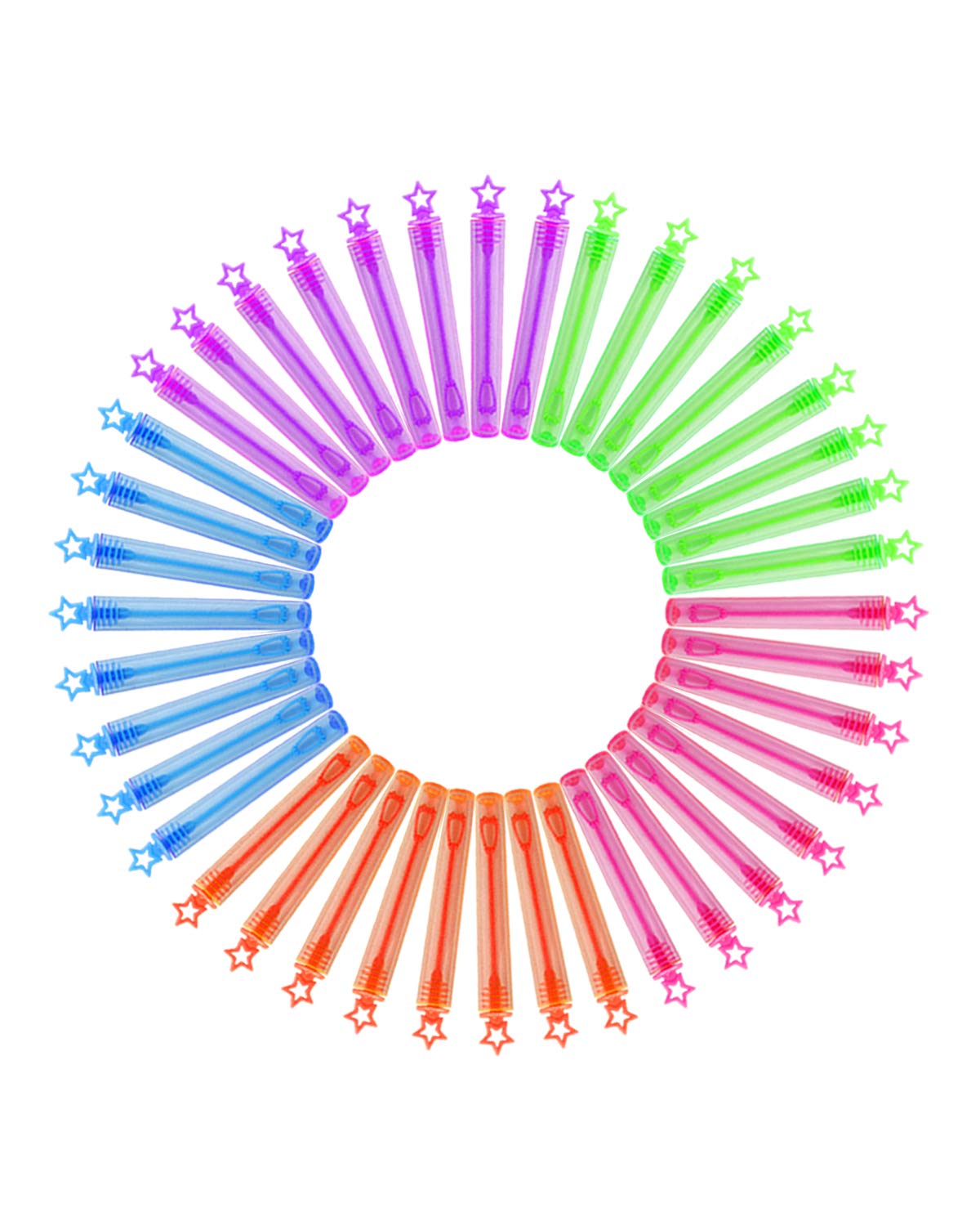 40pcs Mini Star Bubble Wands Wedding Bubble Wand Star Tube | Desertcart ...