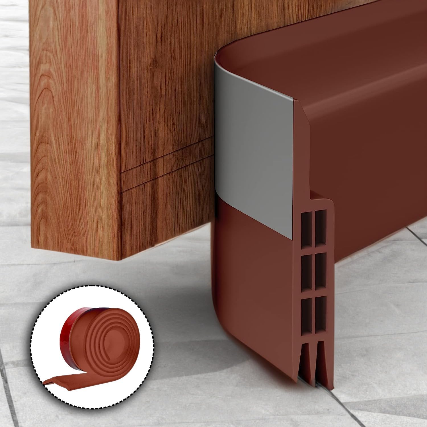 ENCHANTE LIVING Door Draft Stopper - Self-Adhesive Door Gap Seal Strip ...