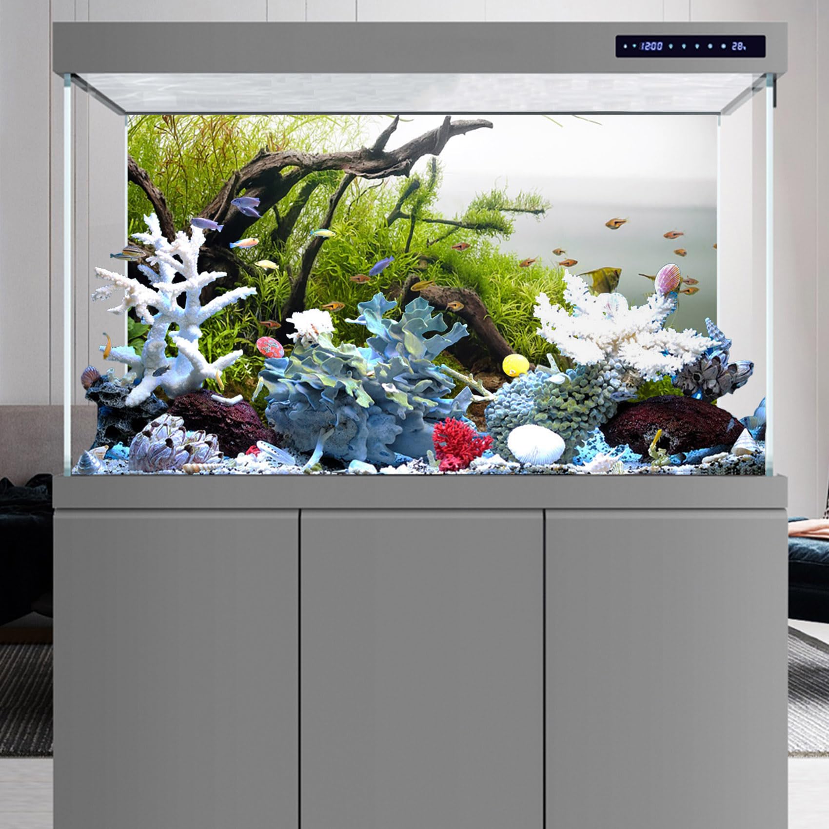 Snapklik.com : Fish Tank Background 30x18 Inch Aquarium Background ...