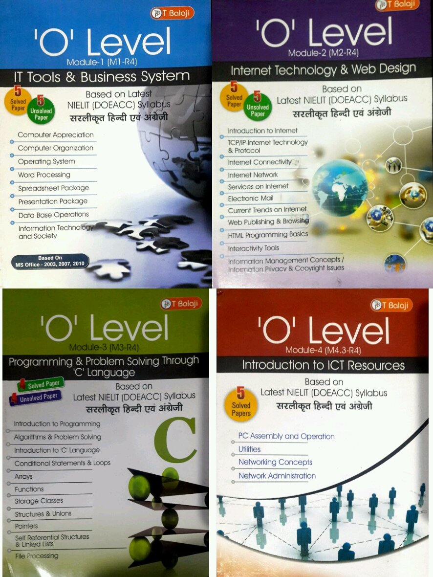 Amazon.in: Buy O Level, (Module 1,2,3 & 4 ) Four Book Sets Book Online ...
