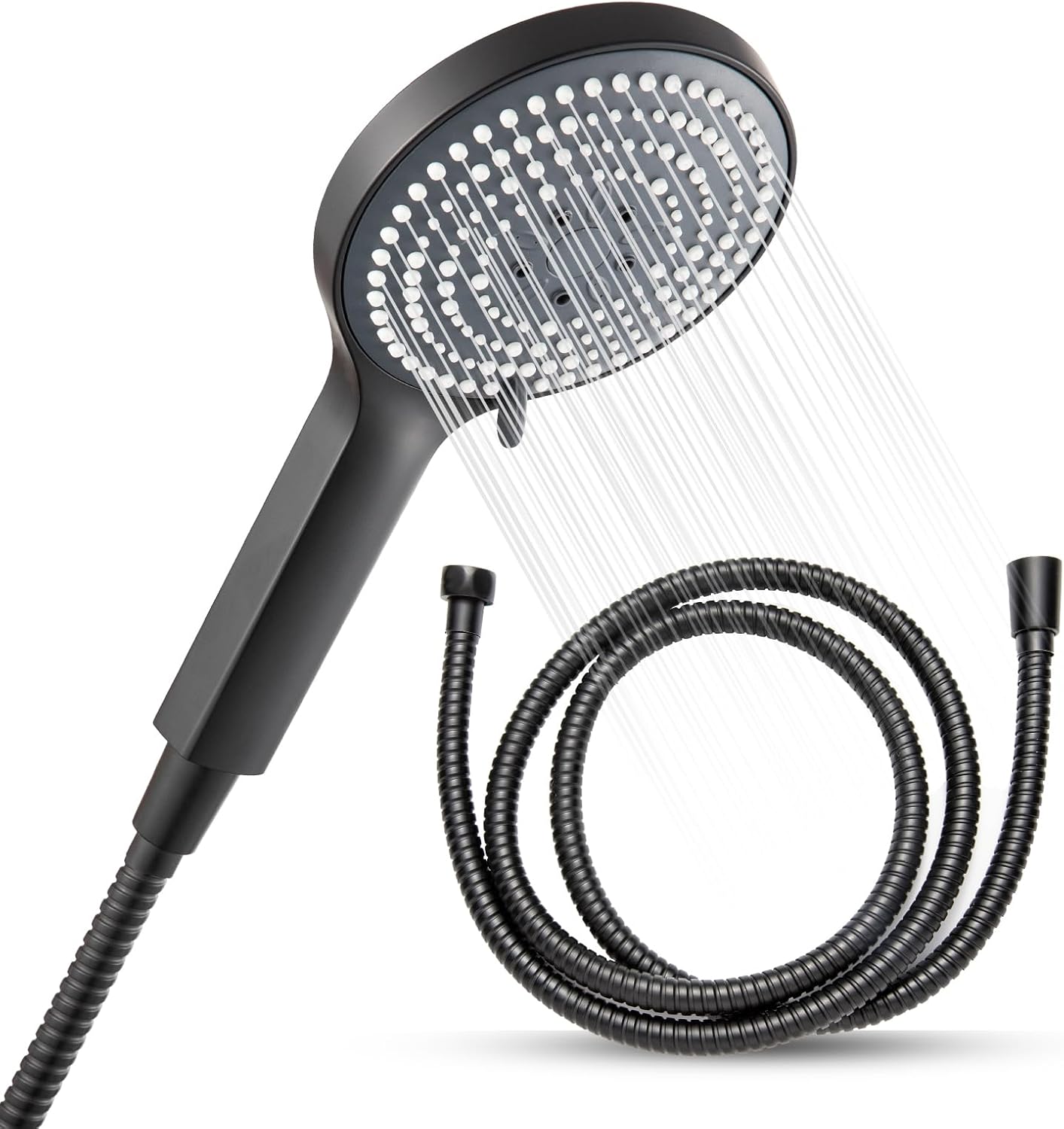 OFFO Handheld Shower Head Set, 6-Mode High Pressure Handheld Sprayer ...