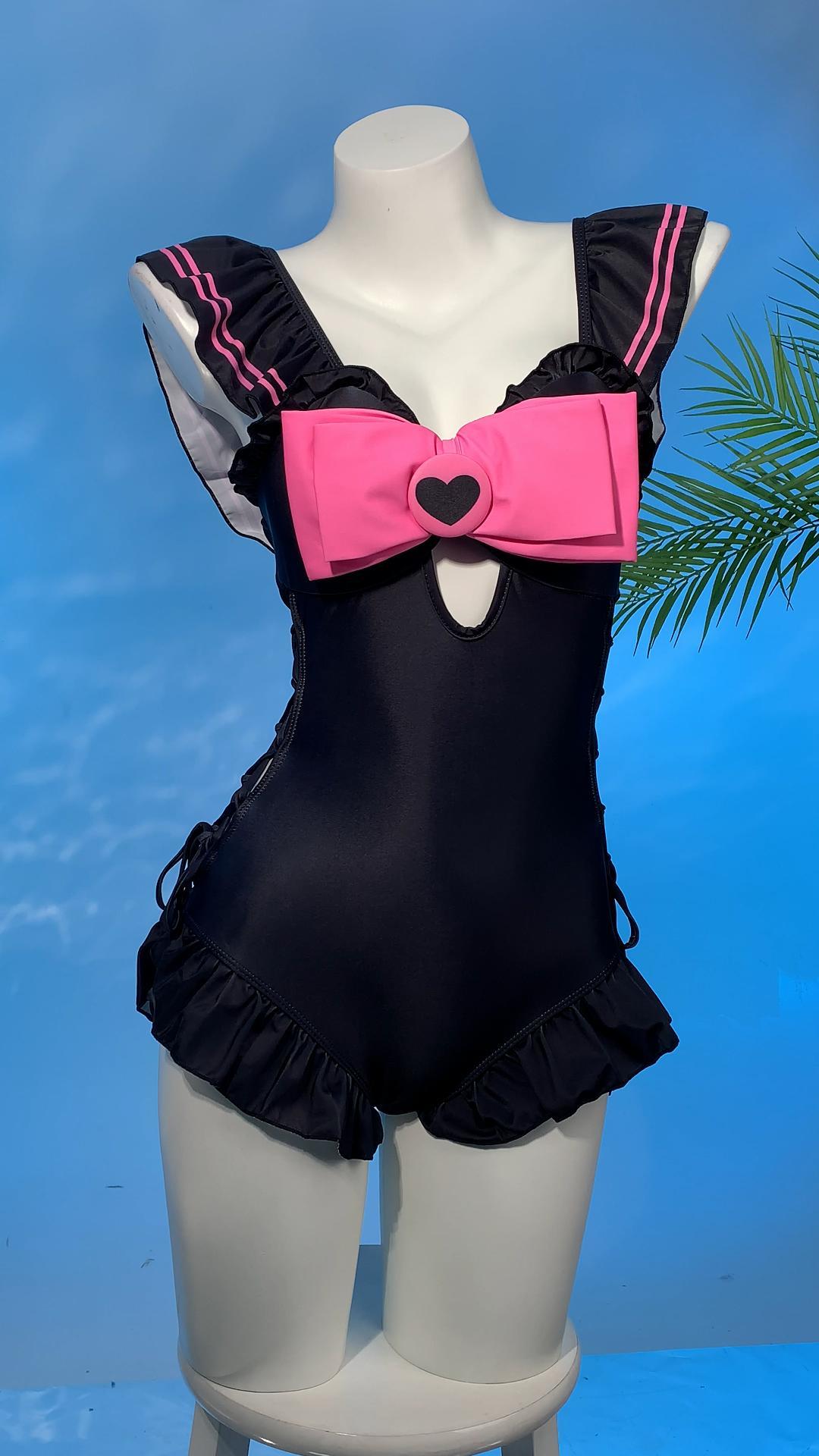 Haikyuu Women Sailor Bunny Swimsuit Kawaii One Piece Swimsuit Cute Goth ...