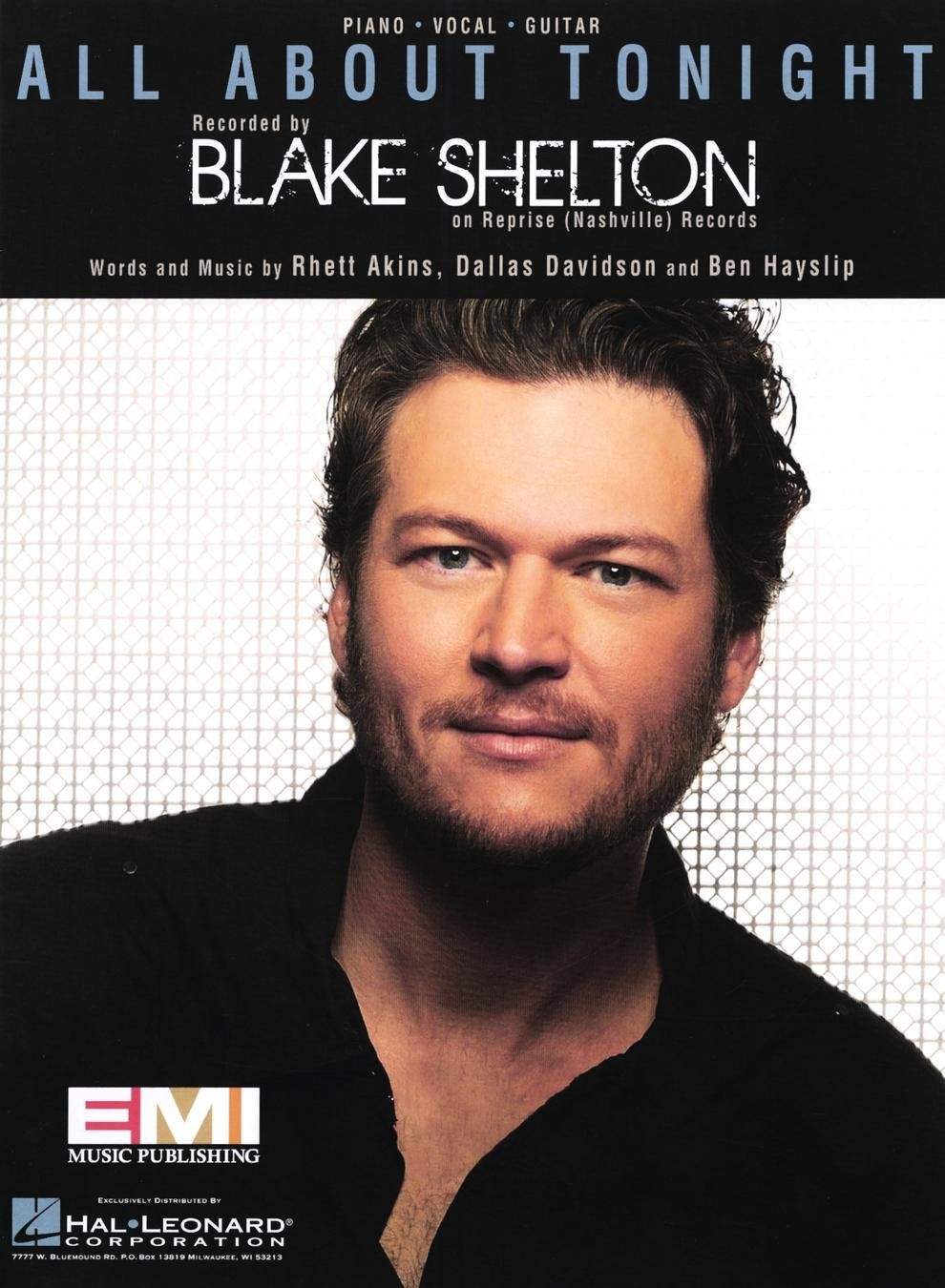 Amazon.com: Blake Shelton - All About Tonight: 0884088533359: Musical ...