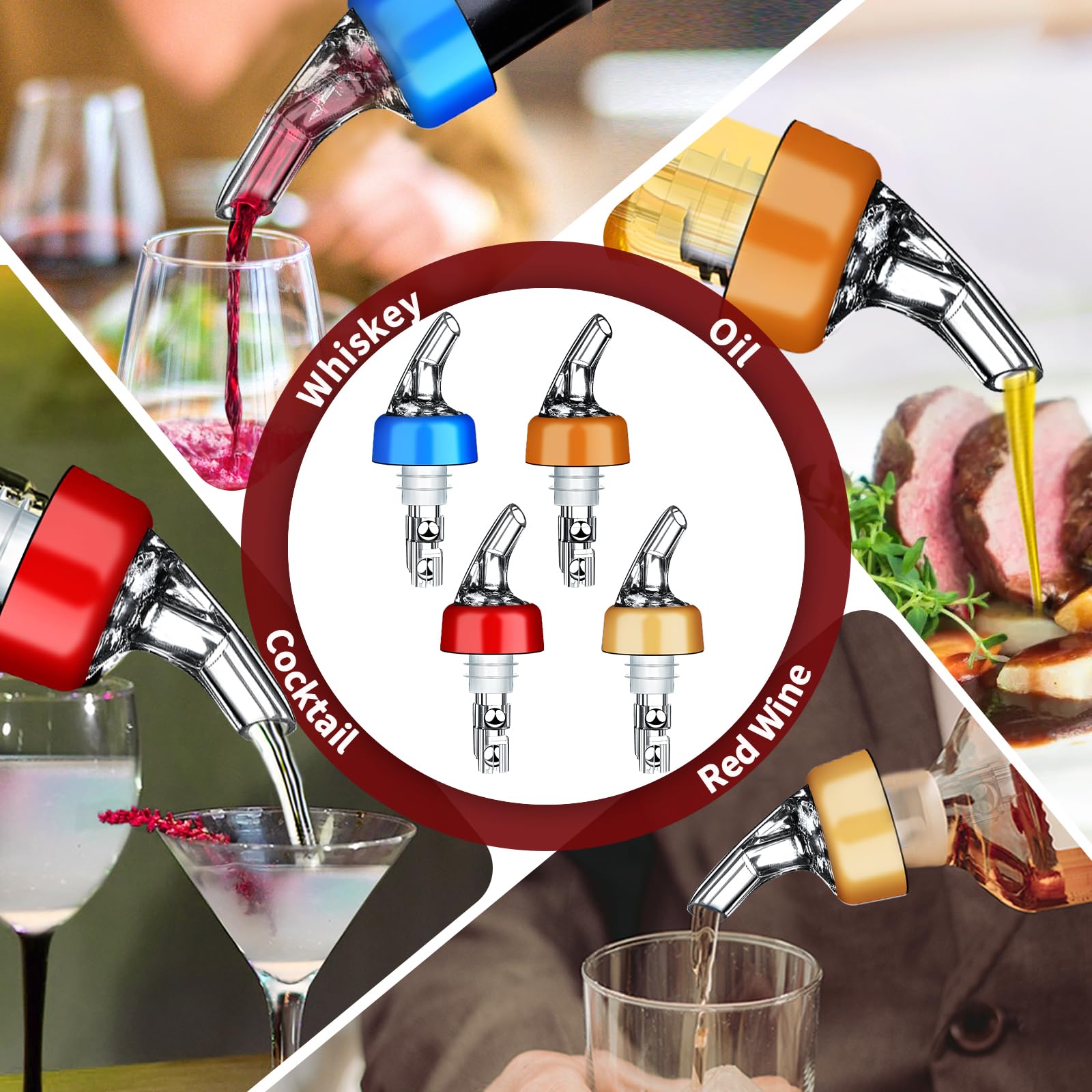 Snapklik.com : Automatic Measured Bottle Pourer - Quick Shot Spirit ...