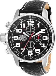 Amazon.com: Invicta Men's I-Force Left Handed Quartz Watch with Leather ...