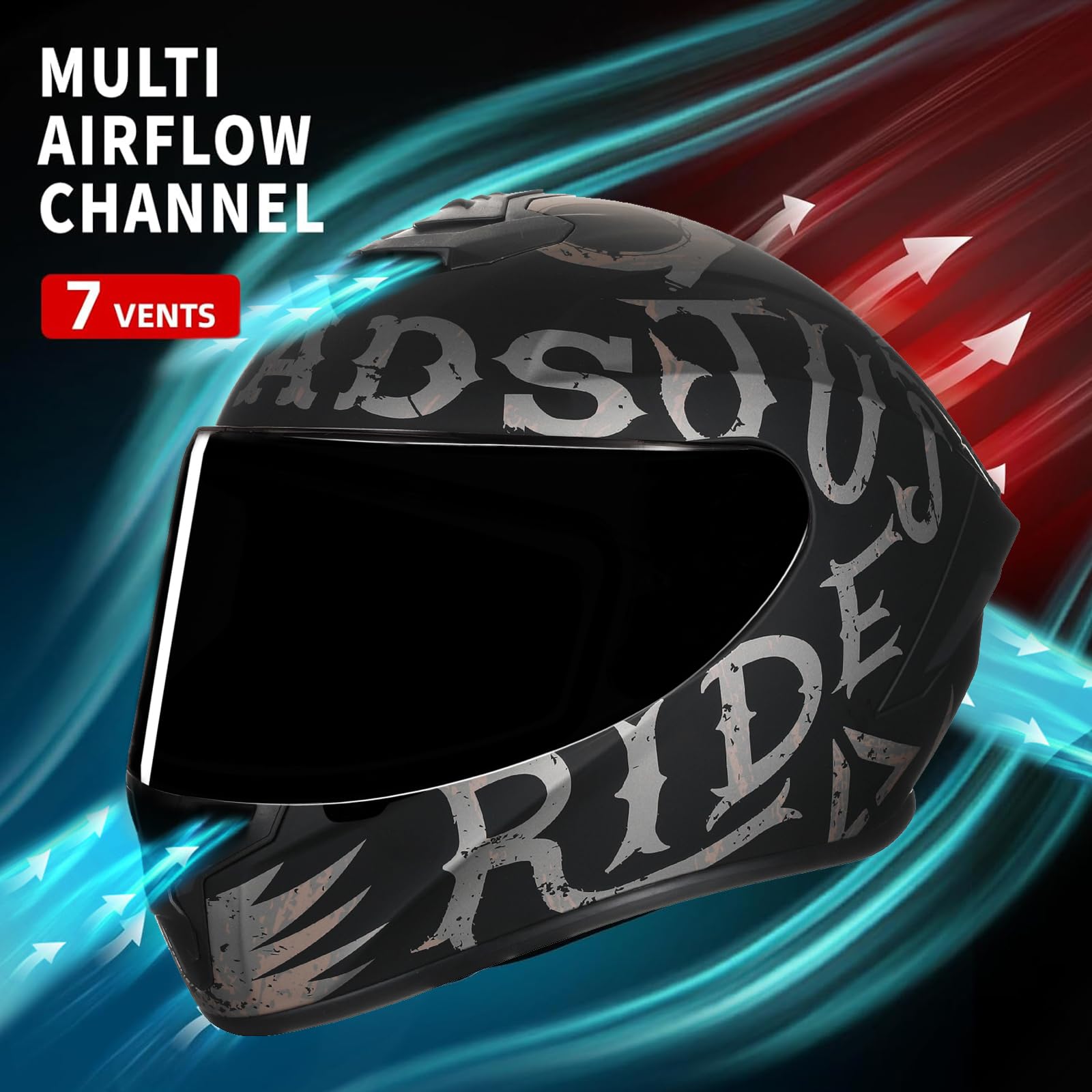 Snapklik.com : TRIANGLE Motorcycle Helmet For Adults, Full Face ...