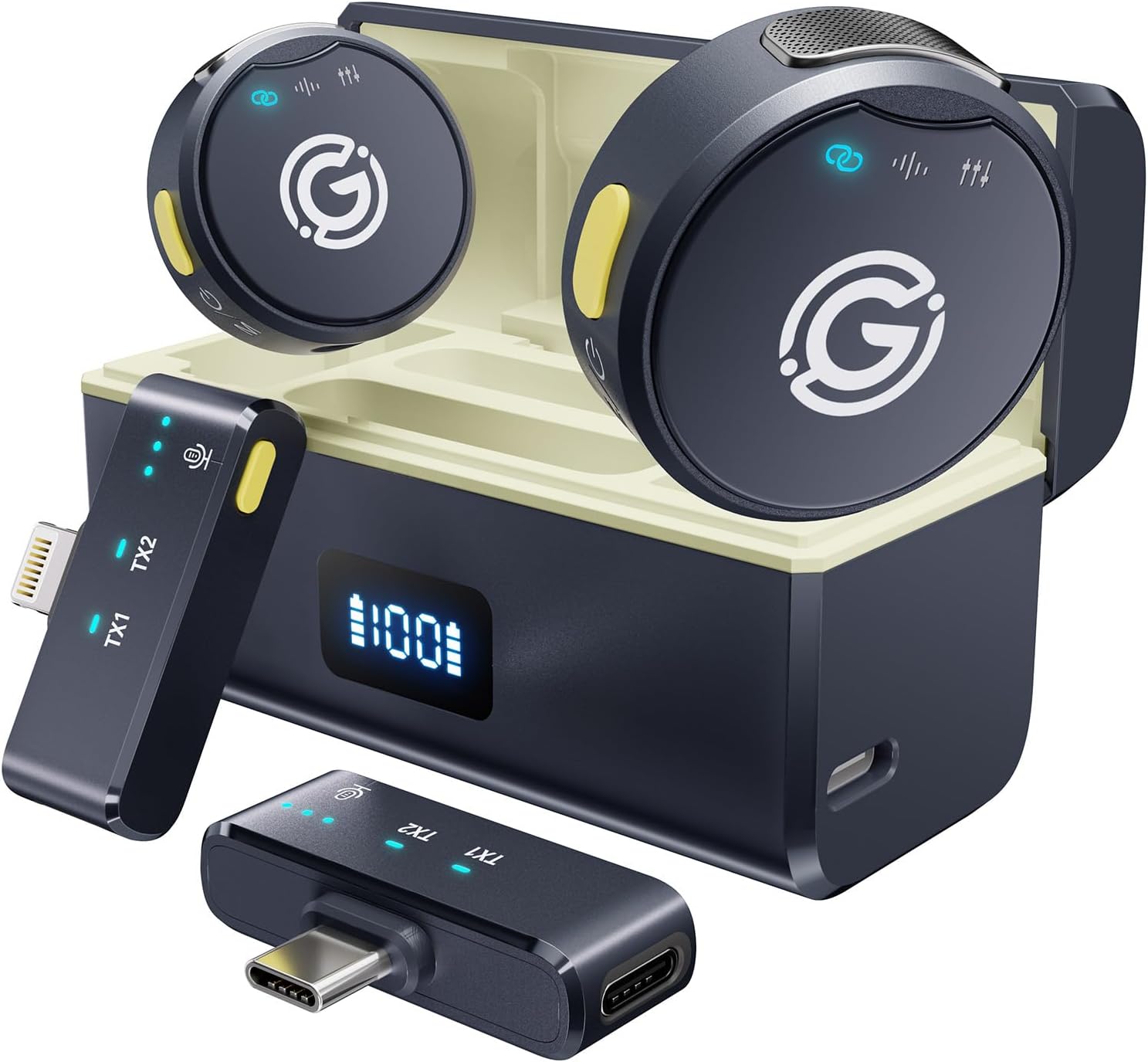 Amazon.com: Hollyland Lark M2 Wireless Lavalier Microphone for Camera ...