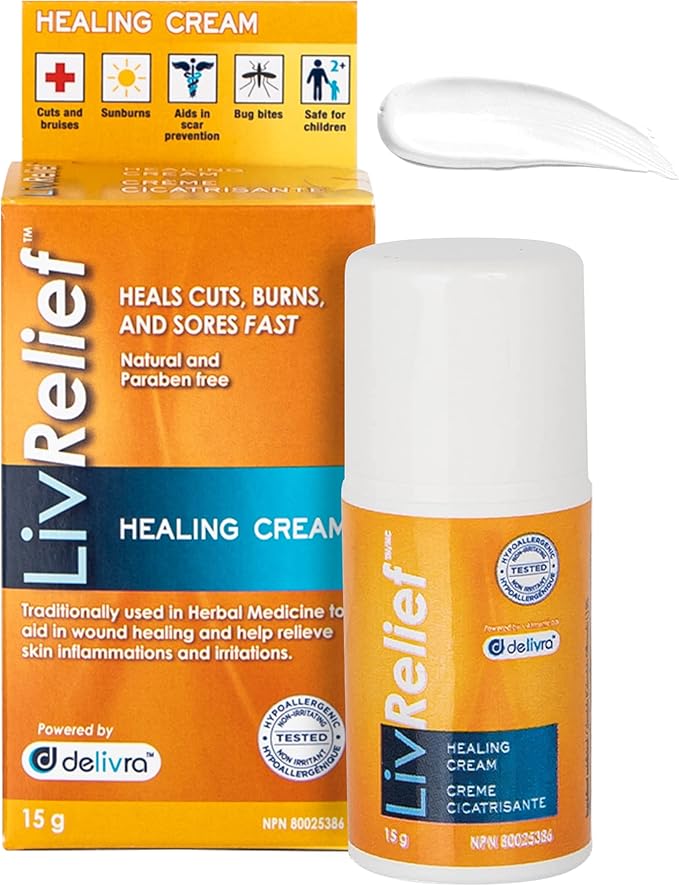 LivRelief | Wound Cream for Cuts, Burns, Sores and Bug-Bites | Natural ...