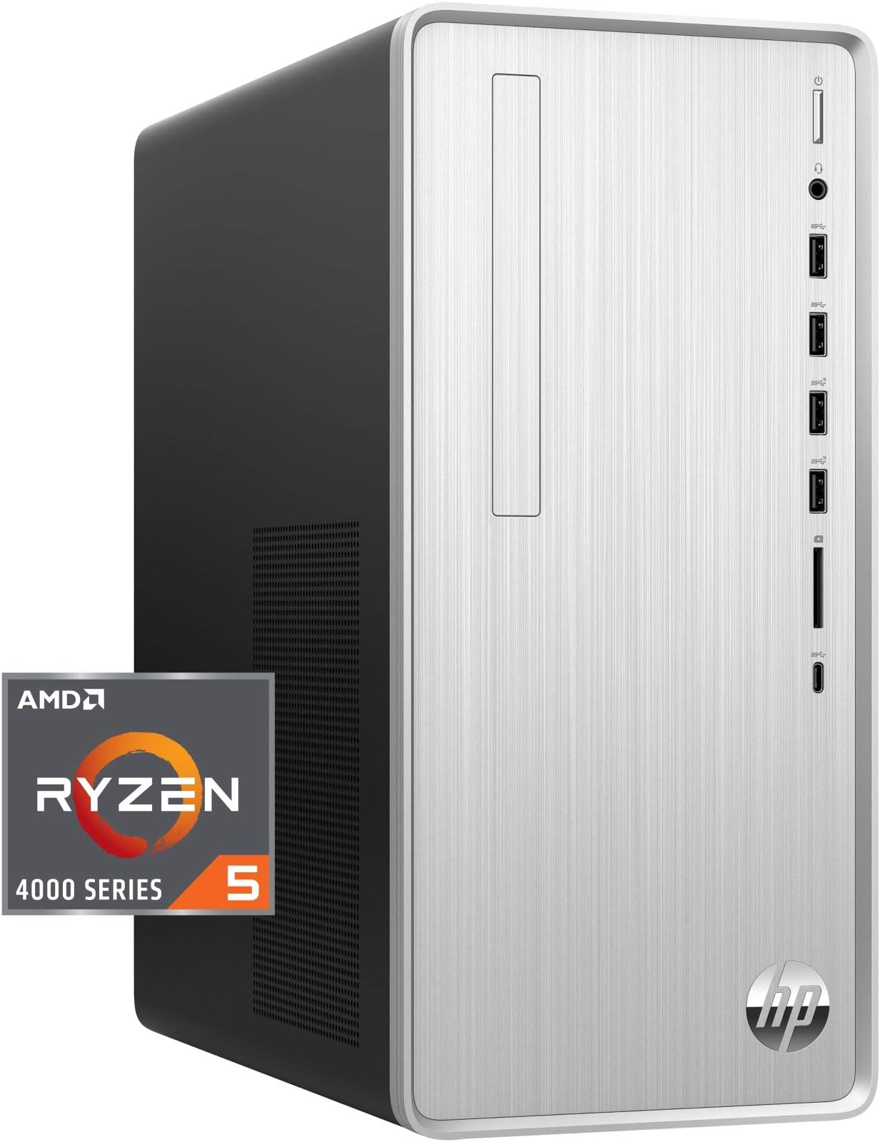 Amazon.com: HP Pavilion Desktop PC, AMD Ryzen 5 4600G Processor 6-core ...