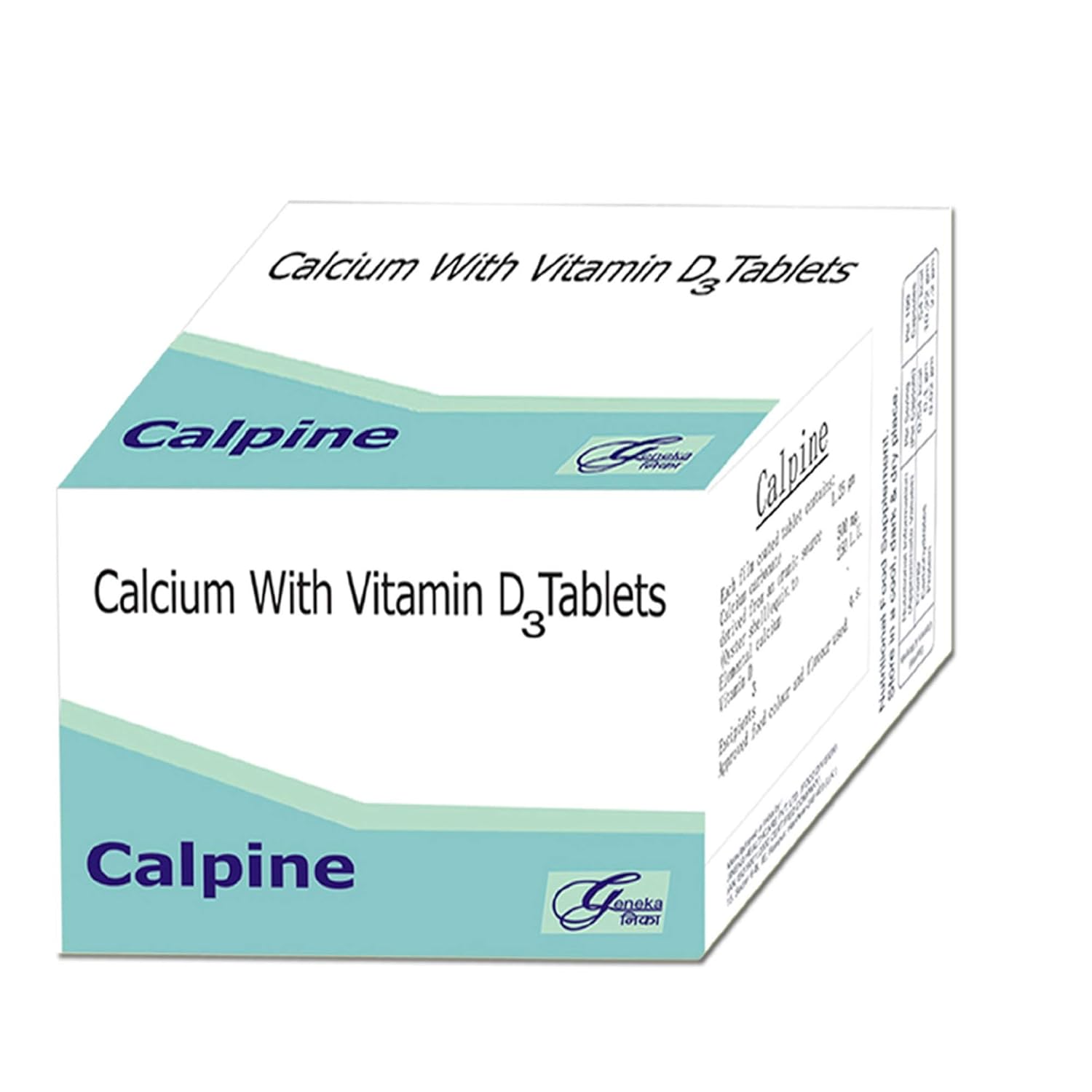 CALPINE Calcium 500 mg Vitamin D3 250 IU Supplement for Men Women - 400 ...
