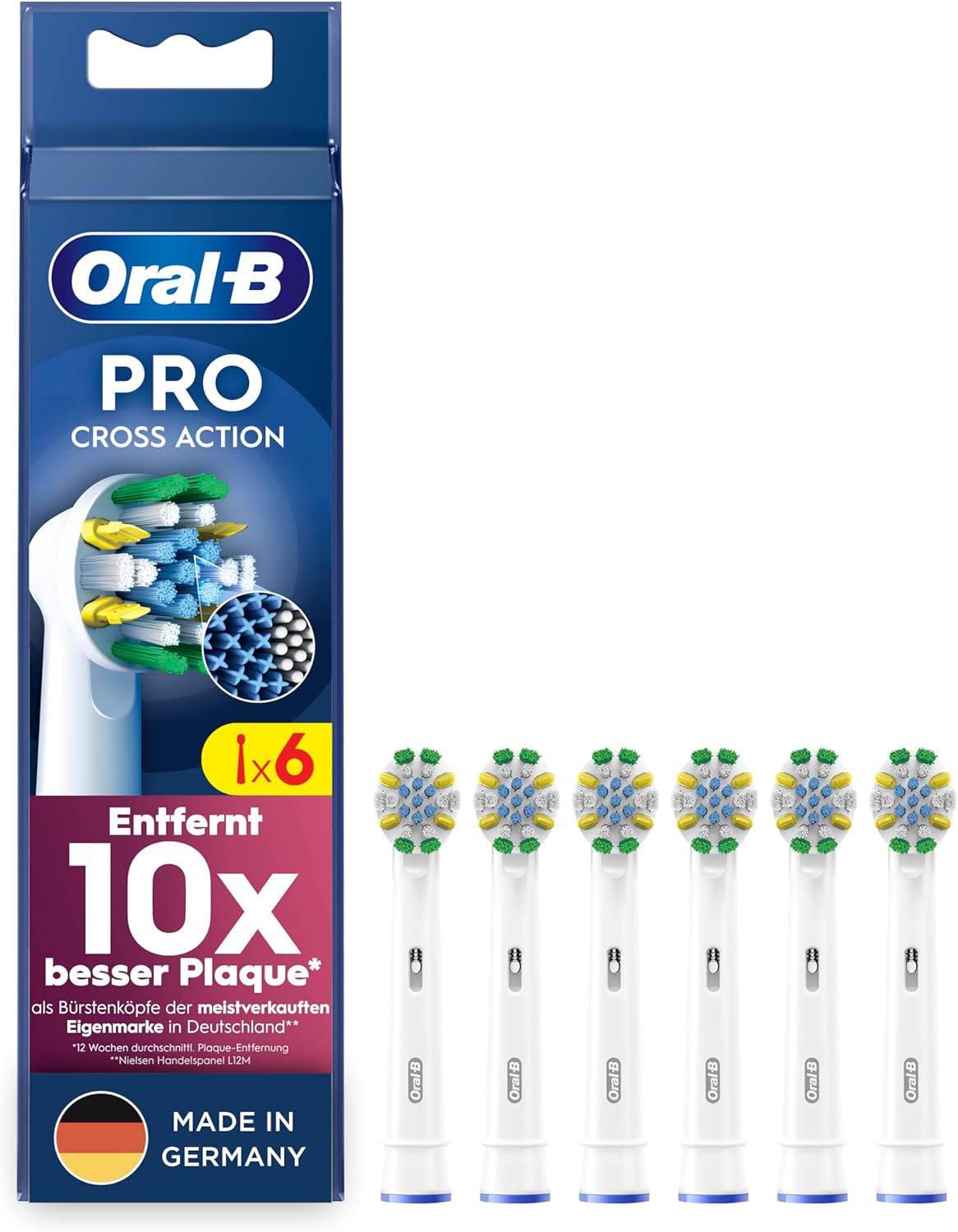 Oral-B Pro Tiefenreinigung – ORIGINAL Aufsteckbürsten für Elektrische Zahnbürste – Tiefe ...