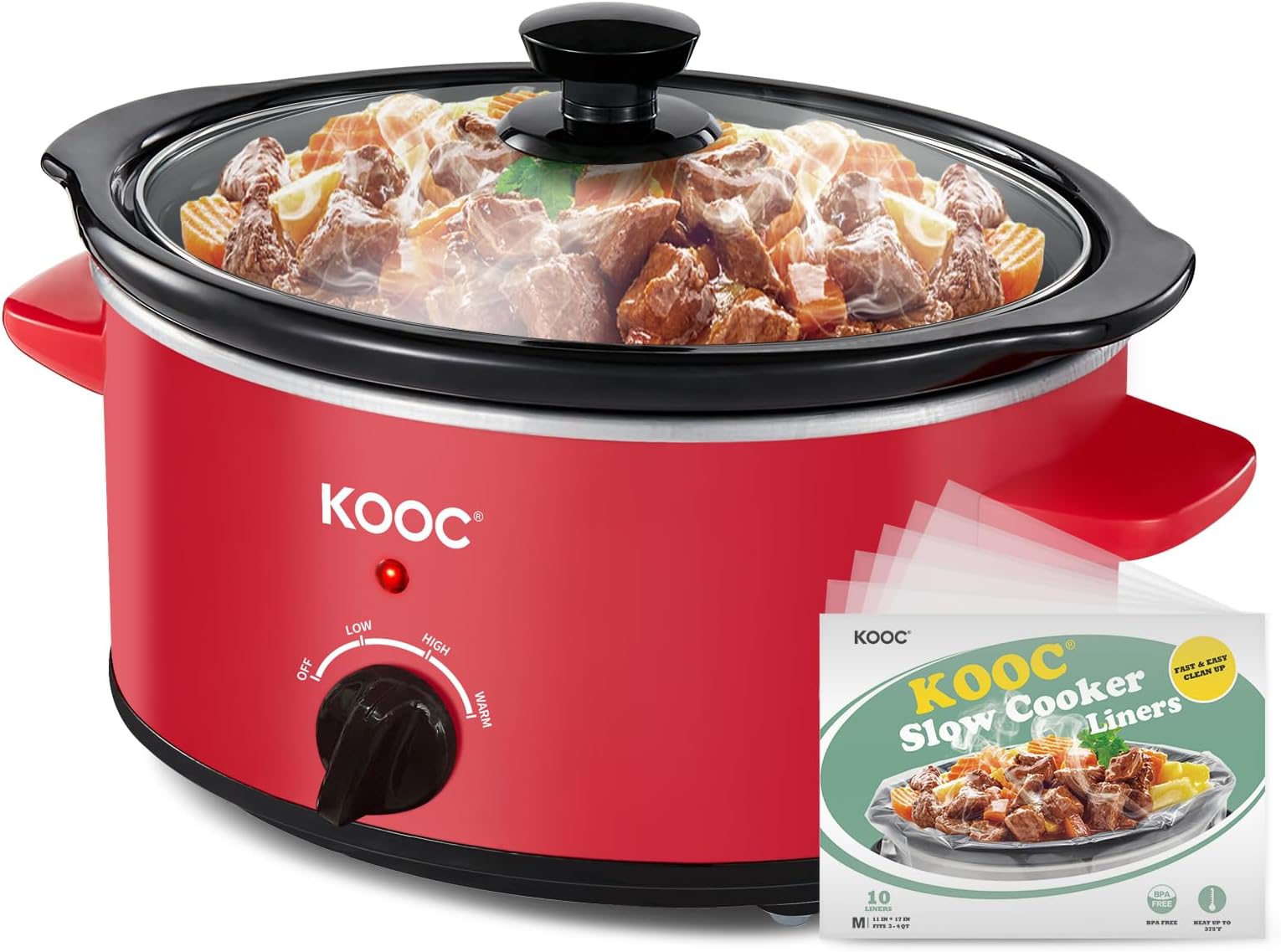 Amazon.com: Toastmaster 4-Quart Digital Slow Cooker with Locking Lid ...
