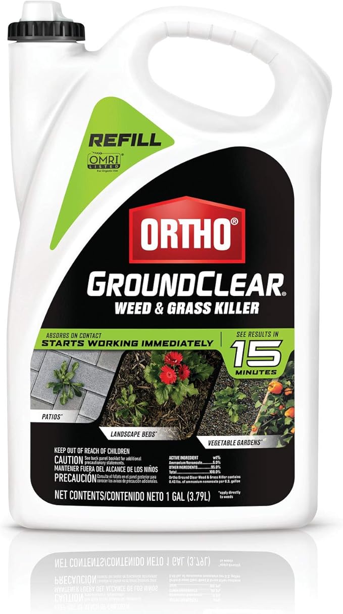 Amazon.com : Ortho GroundClear Weed and Grass Killer Refill, Broadleaf ...